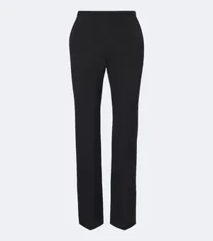 THE ROW Cyril Wool-blend Slim Pants - Black