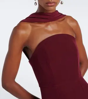 Roland Mouret Scarf-detail Bustier Gown