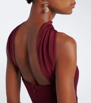 Roland Mouret Scarf-detail Bustier Gown
