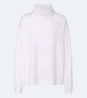 THE ROW Kelta Cotton Turtleneck Sweater - White
