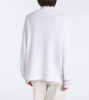 THE ROW Kelta Cotton Turtleneck Sweater - White