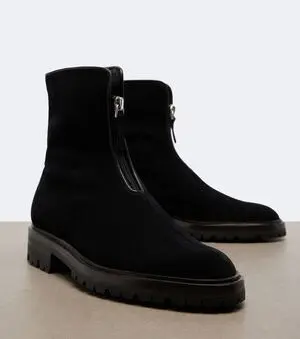 THE ROW Hike Suede Ankle Boots