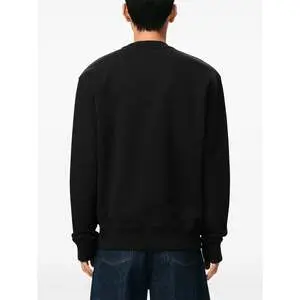 AMI Paris Cotton Crew Neck Sweatshirt With De Coeur Embroidery