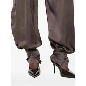 Andamane Track Pants With Buttoned Cuffs - Brown