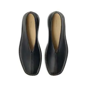 LEMAIRE Slip-on Loafers In Shiny Nappa Lamb Leather - Black