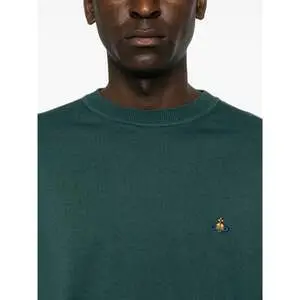 VIVIENNE WESTWOOD Orb Embroidered Crew Neck Sweater