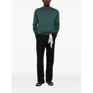 VIVIENNE WESTWOOD Orb Embroidered Crew Neck Sweater