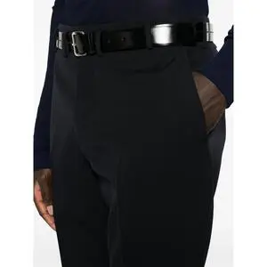 Prada Tailored Virgin Wool Trousers - Blue
