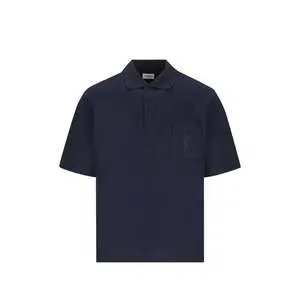 Saint Laurent Polo Shirts - Blue