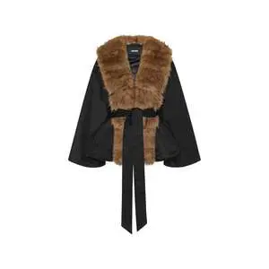 ROTATE BY BIRGER CHRISTENSEN Jackets Faux Fur & Shearling Jackets - Black