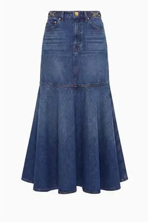 Ulla Johnson The Madelyn Denim Skirt - Nile