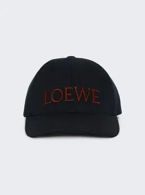 Loewe Canvas Logo Cap Deep - Navy