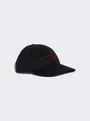 Loewe Canvas Logo Cap Deep
