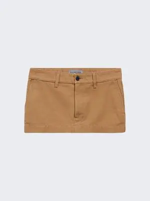 Balenciaga Mini Cotton Skirt - Beige