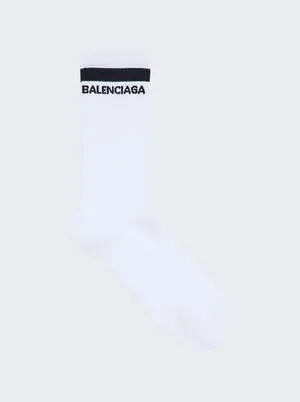 Balenciaga Logo Socks & Black - White