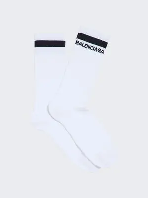 Balenciaga Logo Socks & Black