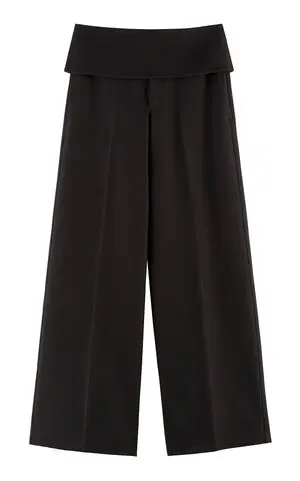 Arakii Waist Edge Wide-leg Pants - Brown