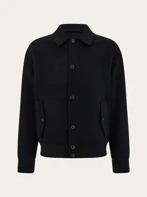 FERRAGAMO Wool And Cashmere Blouson - Black