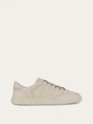 FERRAGAMO Low-top Sneaker With Signature - White