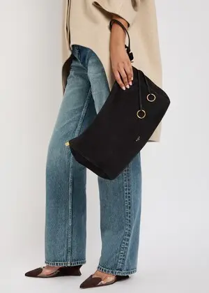 Alaïa Le Click Nubuck Clutch