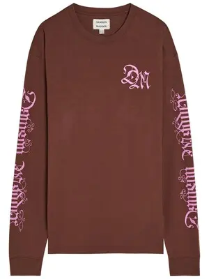 DAMSON MADDER Pleasant Slumber Printed Cotton T-shirt