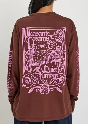 DAMSON MADDER Pleasant Slumber Printed Cotton T-shirt