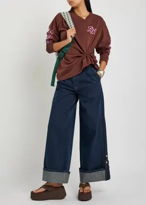 DAMSON MADDER Pleasant Slumber Printed Cotton T-shirt