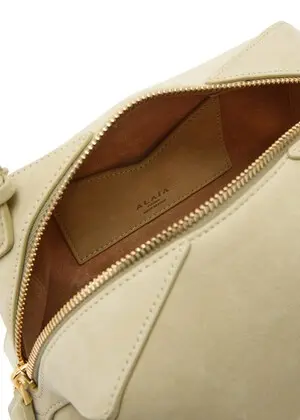 Alaïa Le Bouledogue Small Nubuck Shoulder Bag