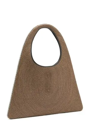 Alaïa Leather And Raffia Hobo Bag