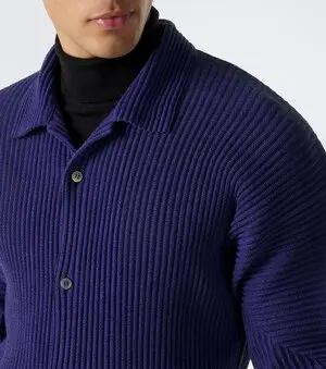 Issey Miyake Homme Plissé Rustic Mesh Pleated Shirt - Blue
