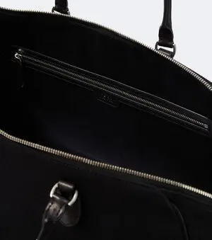 THE ROW Canvas Tote Bag With Leather Trim