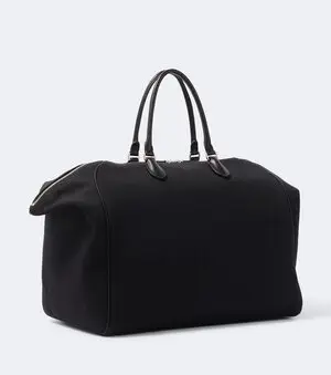 THE ROW Canvas Tote Bag With Leather Trim