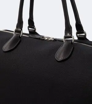 THE ROW Canvas Tote Bag With Leather Trim