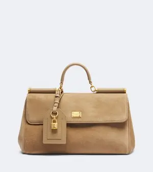 Dolce & Gabbana My Sicily Medium Suede Top-handle Bag