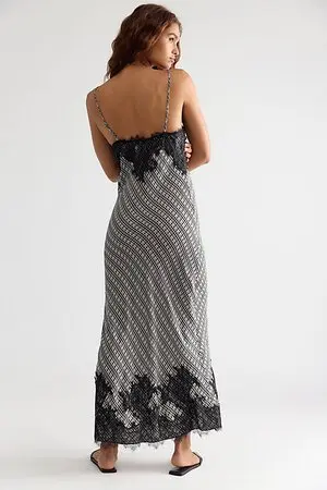 Free People Check Me Out Column Slip Dress
