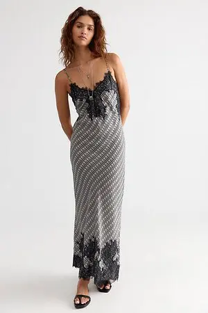 Free People Check Me Out Column Slip Dress