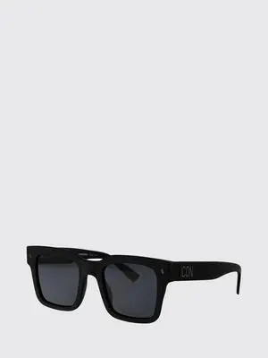 Dsquared2 Icon Rectangular Acetate Sunglasses With Applied Logo - Black