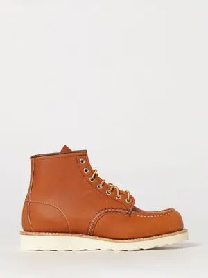 Red Wing Moc Toe Lace-up Calfskin Boots - Leather