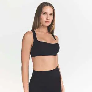 SKIMS Racerback Bra | Black | | Nike Studio Stretch