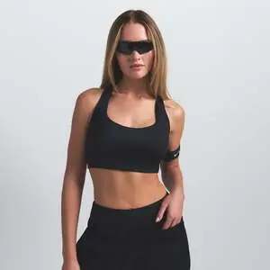 SKIMS Racerback Bra | Black | | Nike Shine