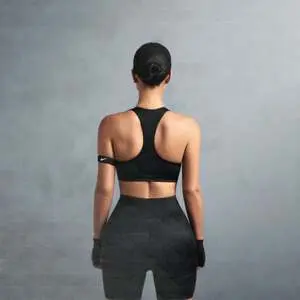 SKIMS Racerback Bra | Black | | Nike Shine