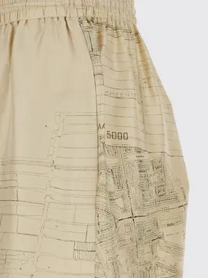 RÓHE Graphic Print Silk Wide-leg Palazzo Trousers