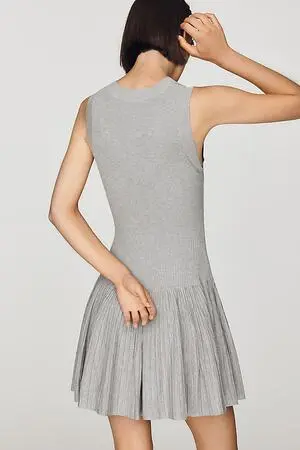 Anthropologie Drop-waist Mi Sweater Dress - Grey