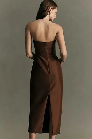 Katie May Liza Strapless Midi Dress