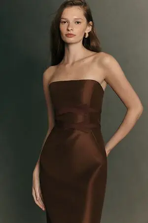 Katie May Liza Strapless Midi Dress