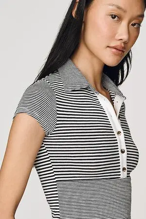 Rag & Bone Cropped Polo Tee