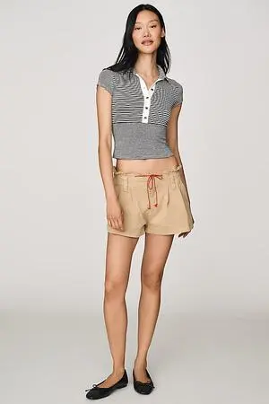 Rag & Bone Cropped Polo Tee