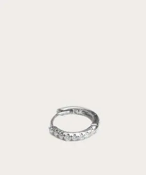 Jenni Kayne Medium Huggie With Diamonds