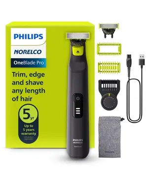 NORELCO Philips Oneblade 360 Pro Face And Body Hybrid Electric Trimmer - Black