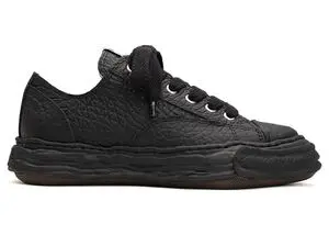 Mihara Yasuhiro Peterson 23 Og Sole Monster Leather Low Triplein - Black